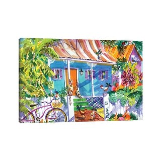 iCanvas 'Key Lime Cottage II' by Ellen Negley Canvas Print - Bed Bath ...