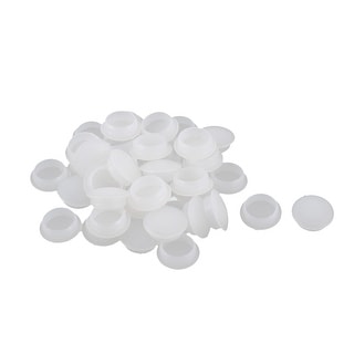 Furniture Plastic Hole Drill Cover Plugs Insert Off White 12mm Dia ...
