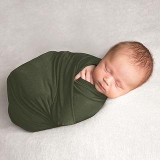 Dark Green Boy Girl Baby Swaddle Receiving Blanket Solid Color Hunter ...