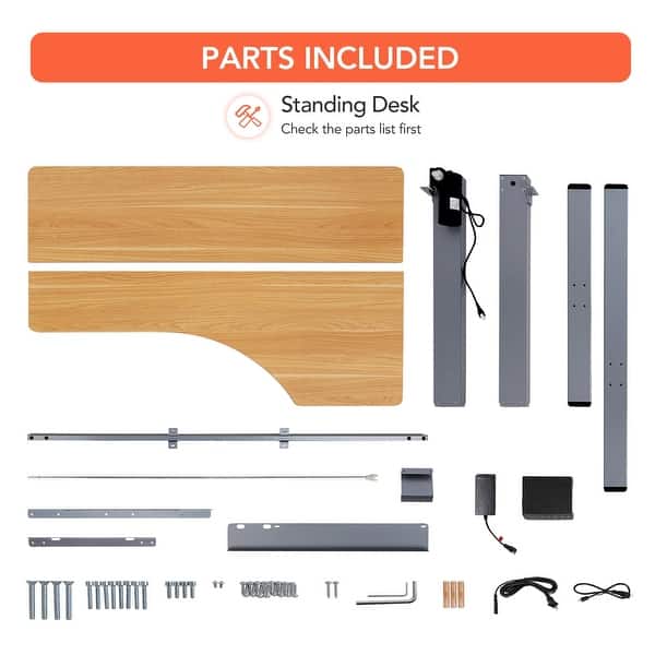 FLEXISPOT 55" L-Shaped Computer Desk Electric Height Adjustable Desk ...