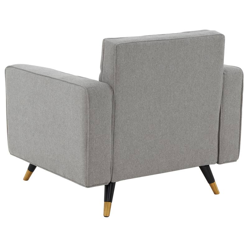 SAFAVIEH Couture Bradson Tufted Back Accent Chair - 33 IN W x 33 IN D x ...