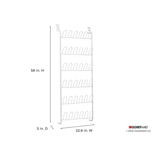 ClosetMaid 18-Pair Wall or Door Mount Shoe Rack - Bed Bath & Beyond ...