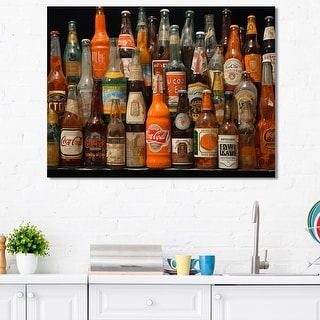 Designart "Beer Bottles Collage V" Beer Wall Art - Bed Bath & Beyond ...