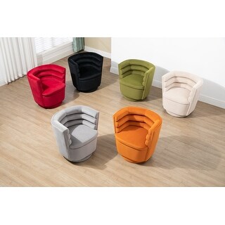 360 degree rotating barrel shaped velvet armchair with storage - Bed ...