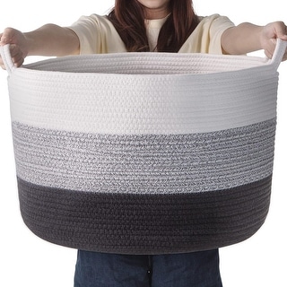 Large Cotton Rope Storage Basket - Bed Bath & Beyond - 40888220