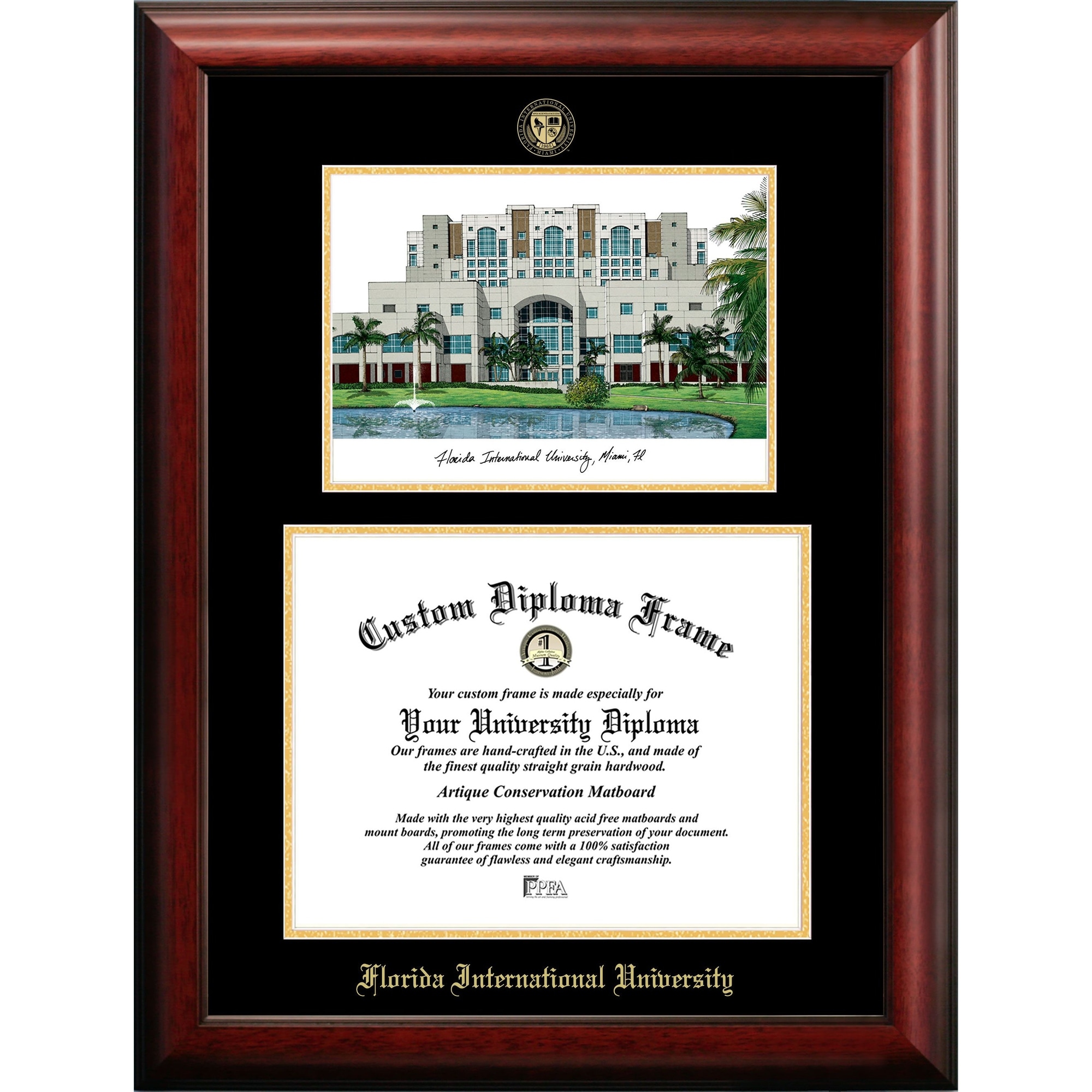 Florida State University 14w x 11h Gold Embossed Diploma Frame with ...
