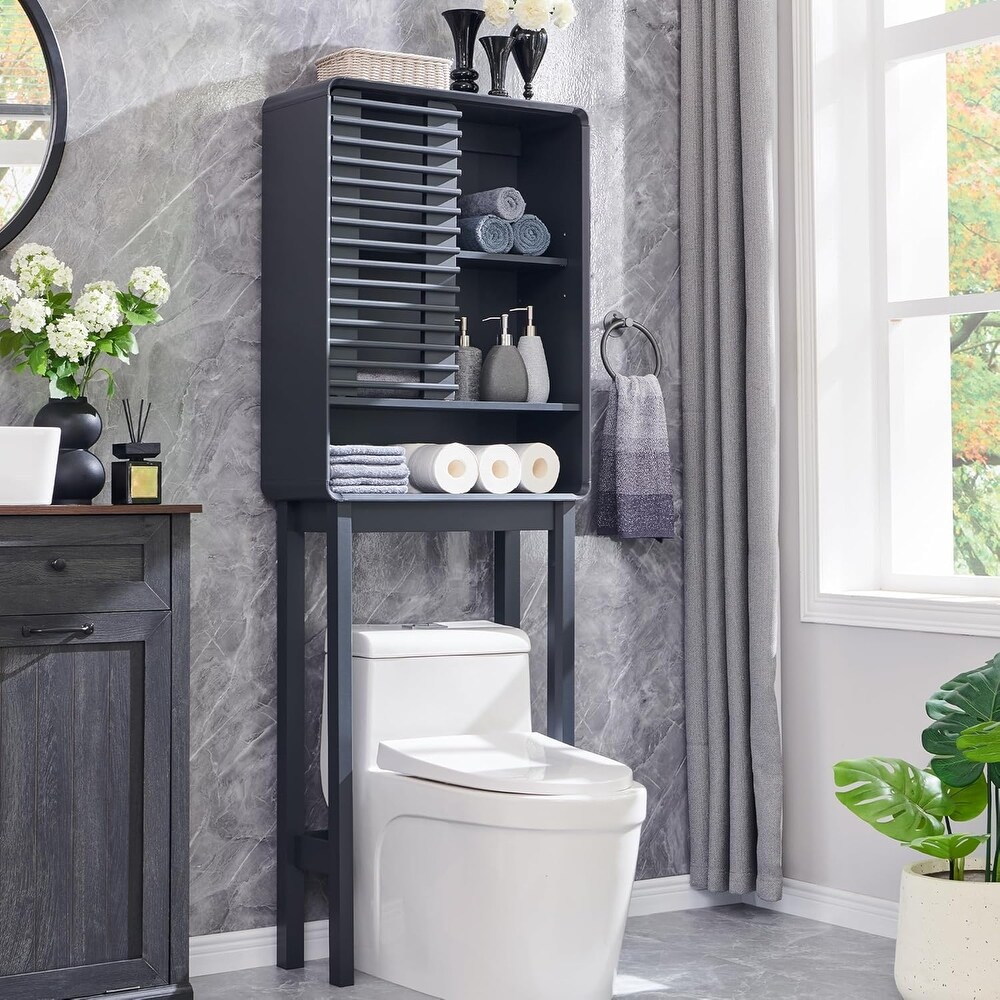 Grey Over the Toilet Storage Bed Bath Beyond