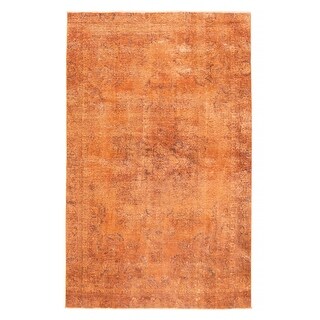 ECARPETGALLERY Hand-knotted Color Transition Burnt Orange Wool Rug - 5 ...