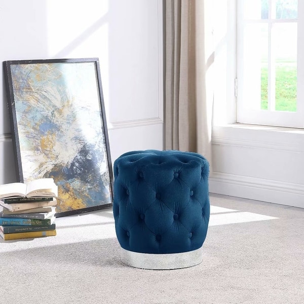 tufted pouffe