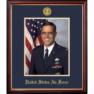 Patriot Frames Air Force 8x10 Portrait Petite Frame with Gold Medallion ...