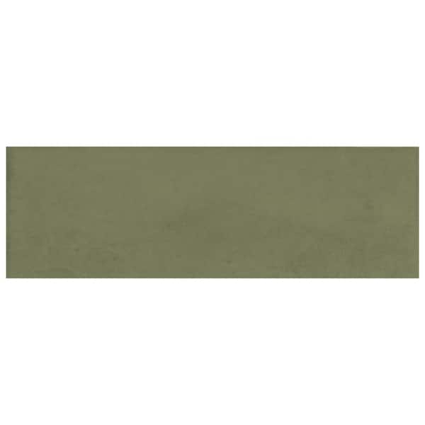 Merola Tile Coco Matte Moss Verde 2" x 5-7/8" Porcelain Floor and Wall ...