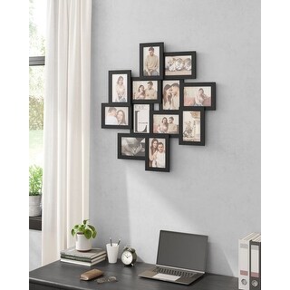 Picture Frames Collage for 12 Photos in 4" x 6" for Wall Mounting ...