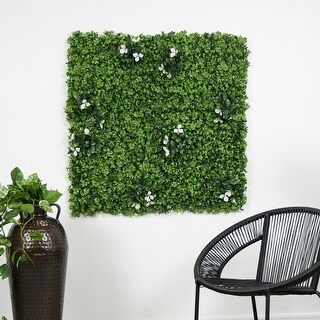 Green Faux Foliage Square Other Artificial Foliage with Realistic ...