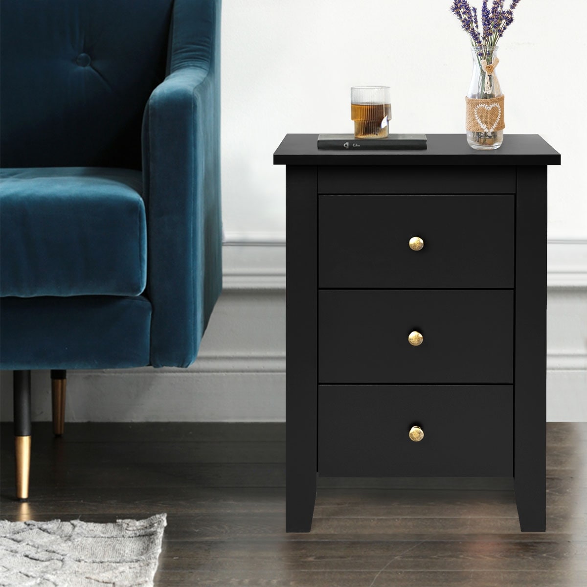 Costway set of 2 nightstands store