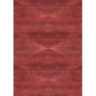 Ahgly Company Machine Washable Transitional Tomato Red Area Rugs - Bed ...