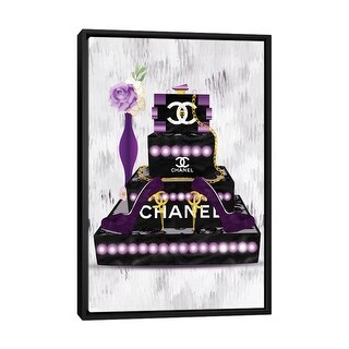 iCanvas "Purple Fashion Lego Clutch And Eiffel Tower High Heels" by ...