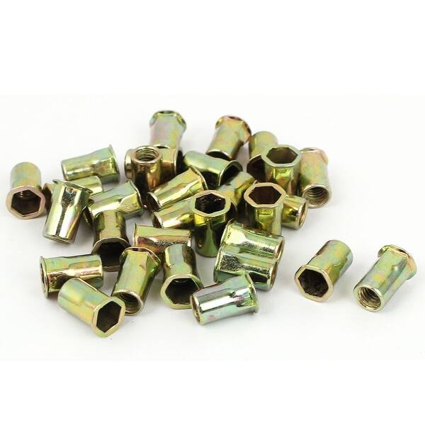 M5x11mm Hex Reduced Head Half Hexagon Body Rivet Nuts Rivnuts Fasterner ...