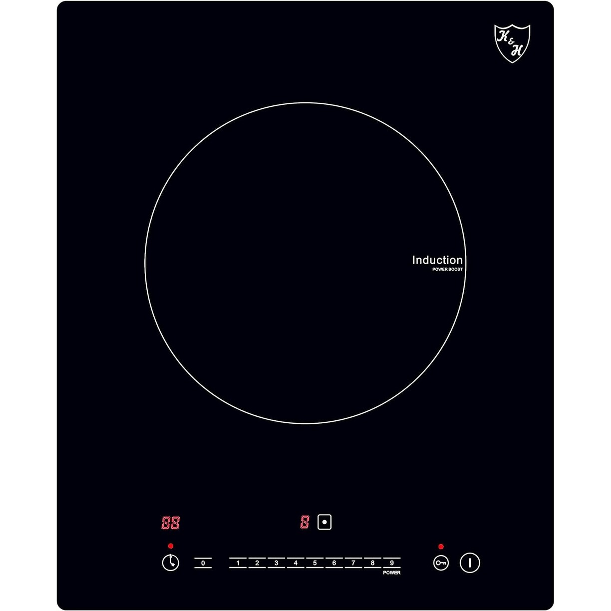 MegaChef Portable 1400W Single Induction Cooktop With Digital Control ...