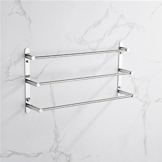 THREE Stagger Layers Towel Rack SUS304 Stainless Steel Hand Polishing ...