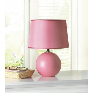 Pink round base table lamp - Bed Bath & Beyond - 35712250