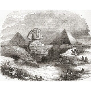 The Great Sphinx Of Giza Egypt In The 19Th Century. From The National ...