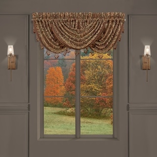 J. Queen New York Harvest Moon Window Waterfall Valance - Bed Bath ...