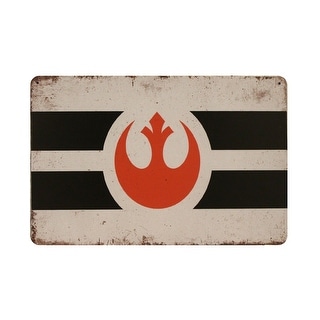 Rebel Alliance Flag Rustic Metal Tin Sign 12" x 8" - 12" X 8" - Bed ...