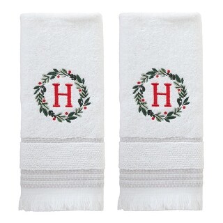 SKL Home Wreath Monogram Hand Towel (2-Pack) - Bed Bath & Beyond - 41288767