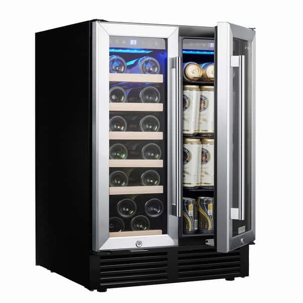 Dual Zone Built-in or Freestanding Fridge with Tempered Glass Door ...