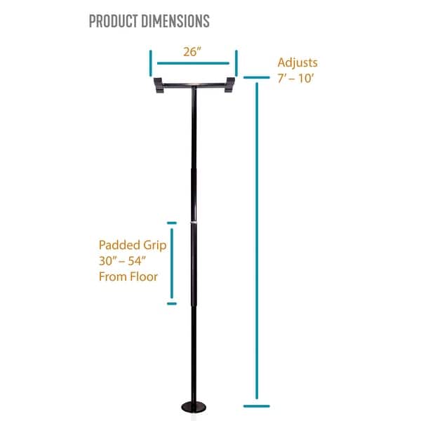 Straight Security Pole, Bathroom Transfer Pole and Grab Bar - Bed Bath ...