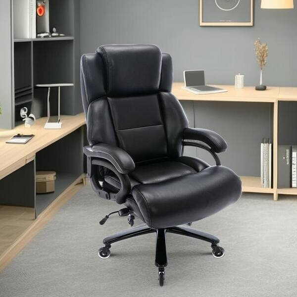 Ergonomic Office Chair High Back LeatherSoft Overstuffed - Bed Bath ...