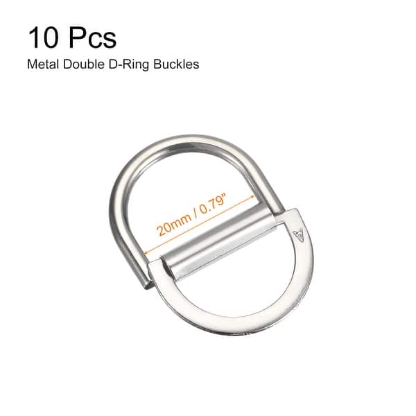 Double D-Ring Buckles, Metal Adjustable Multi-Purpose D Rings for ...