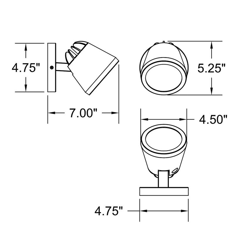Access Lighting WeeGo Dual Mount Outdoor Adjustable LED Spotlight ...