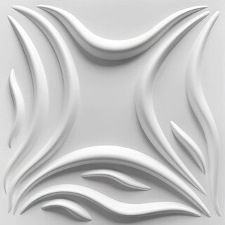 Dundee Deco White Abstract PVC 3D Wall Panels, Decorative Wall Paneling ...