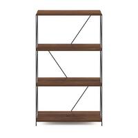 Furinno Besi 4-Tier Industrial Multipurpose Shelf Display Rack with ...