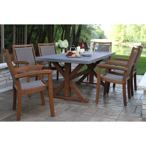 Eilaf 7pc Eucalyptus Fold and Store Dining Set - On Sale - Overstock ...