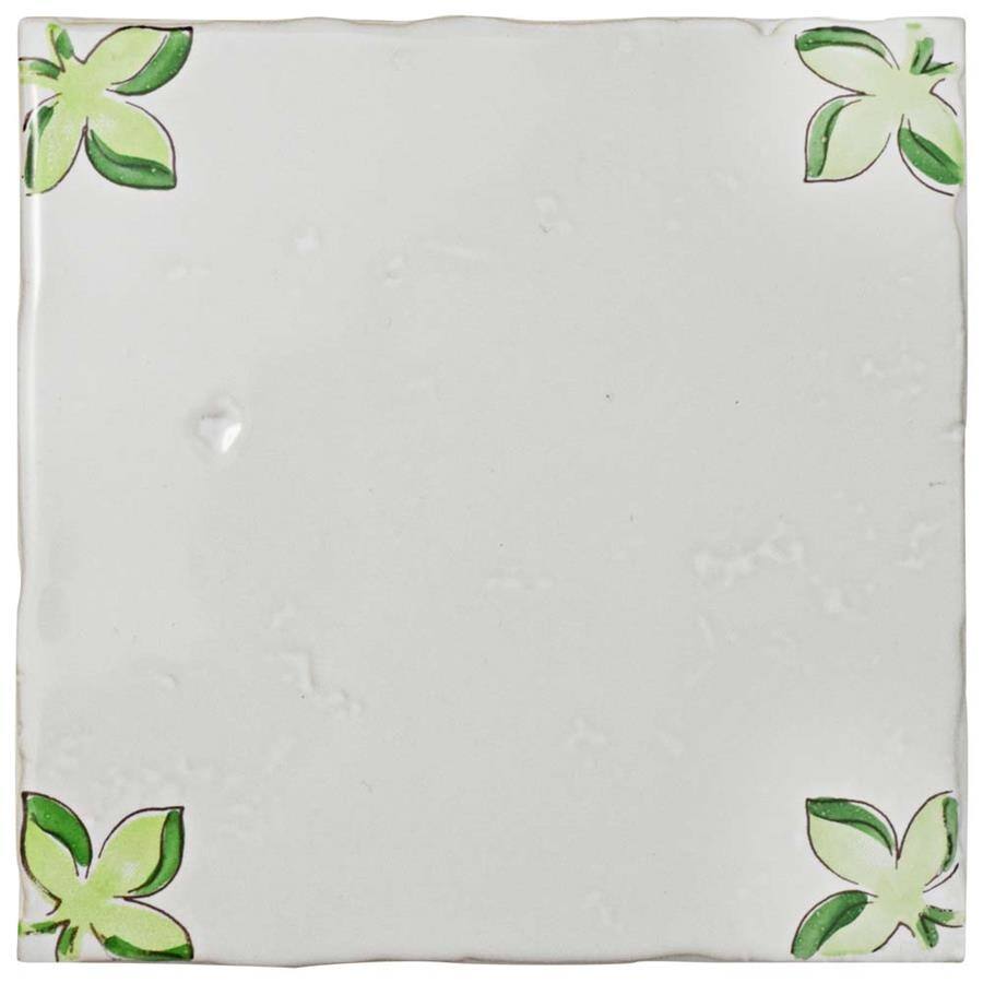 Merola Tile 5.125x5.125-inch Nove Centro Paterna Deco Ceramic Wall Tile ...