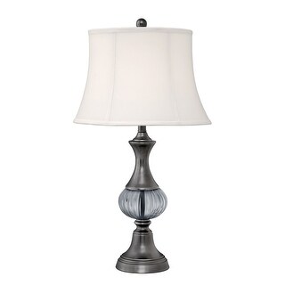 Ancona 30 in. Gunmetal with Smoke Table Lamp - Bed Bath & Beyond - 38230909