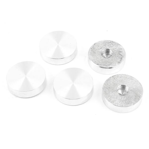 8mm Thickness 30mm x 10mm Aluminum Disc Table Glass Top Adapter x 5 ...
