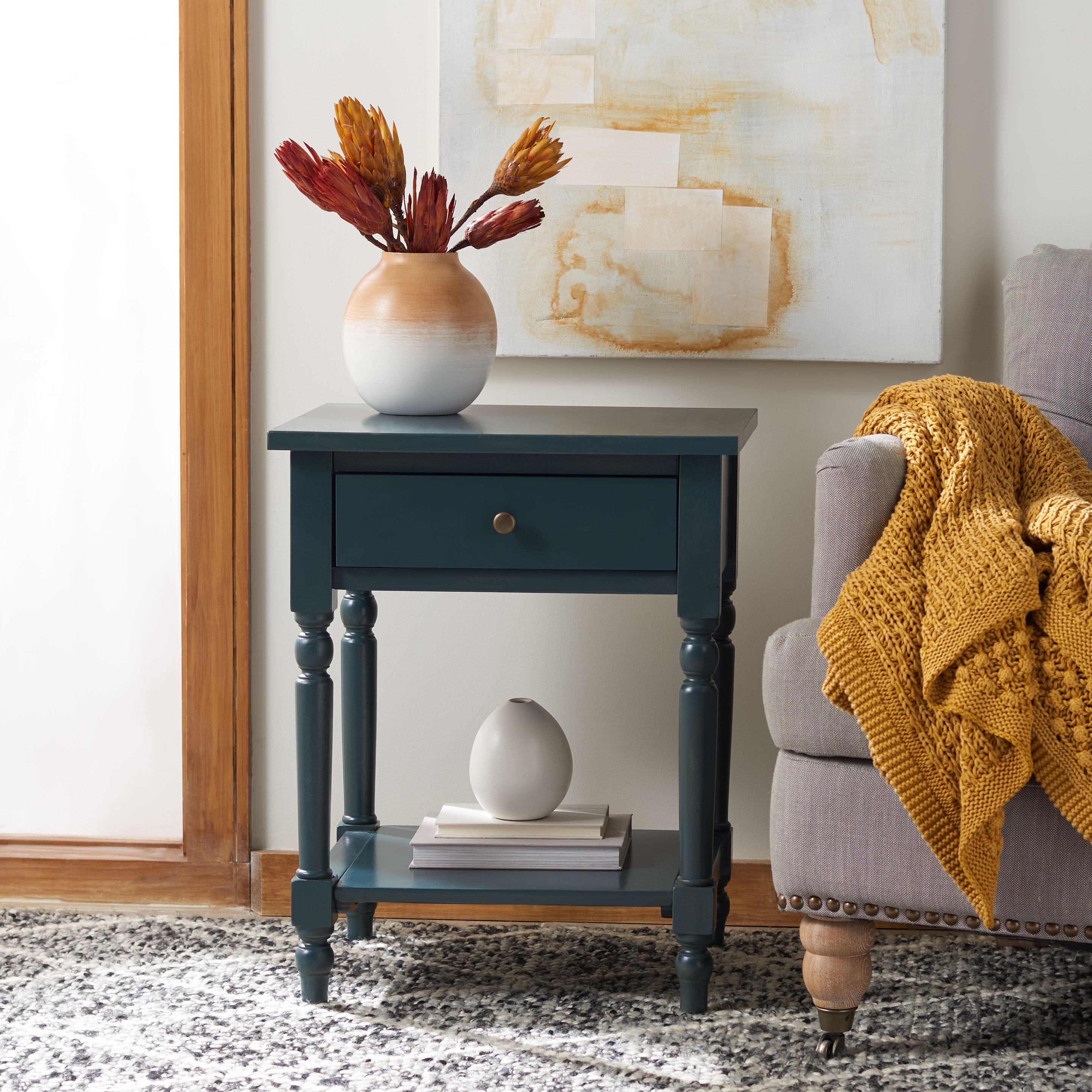 Safavieh Tami End Table Teal