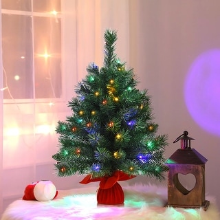 26" Tabletop Christmas Tree Battery Operated Mini Xmas Tree - Bed Bath ...