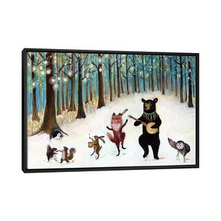 iCanvas "Forest Festivities" by Jahna Vashti Framed Canvas Print - Bed ...