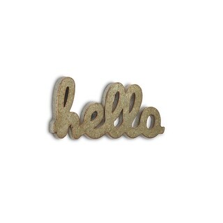 28" Gray Cursive "hello" Bronze Finished Wall Sign - Bed Bath & Beyond ...