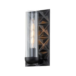 Alpha 1 Light Sconce in Matte Black - 12"L x 6"D x 4"H - Bed Bath ...