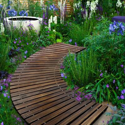 Brown Wooden Garden Pathway - Overstock - 41043006