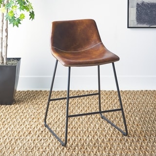 SAFAVIEH Acela 24-inch Counter Stool - 19"W x 20"D x 34"H - Bed Bath ...