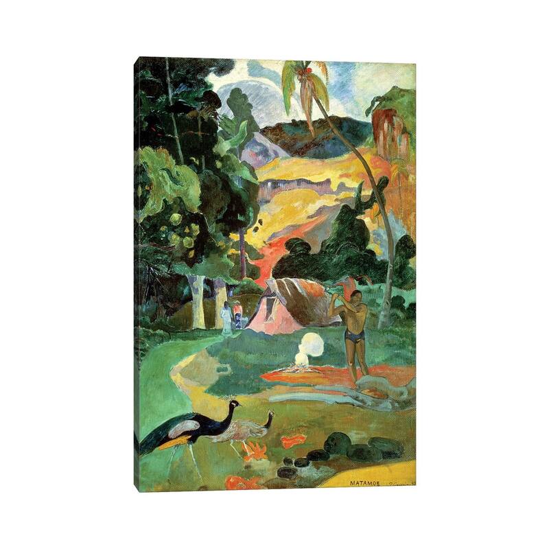 iCanvas "Matamoe (Landscape with Peacocks), 1892" by Paul Gauguin ...