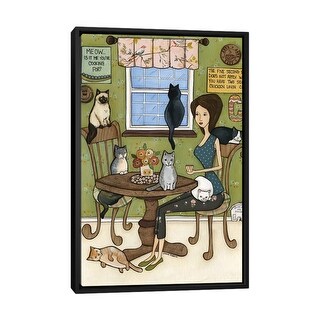 iCanvas "Meow" by Jamie Morath Framed - Bed Bath & Beyond - 37114794