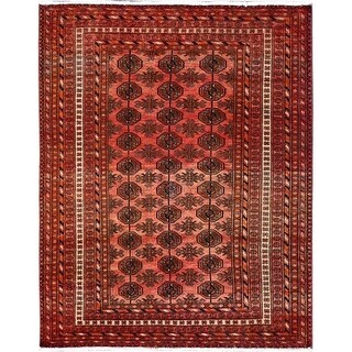 Shahbanu Rugs Geranium Red Distressed Look with Distinct Abrash Great ...
