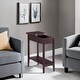 Wooden Flip-Top Side Table with Spacious Storage, Compact Space-Saving ...